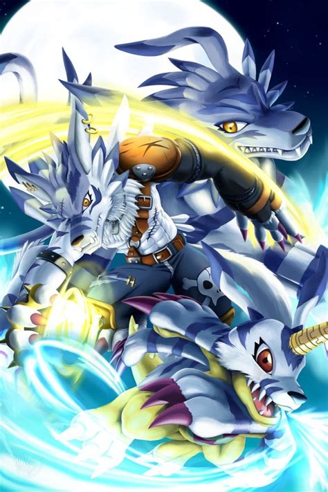 Evolution Gabumon By Sonicolas On Deviantart Digimon Wallpaper