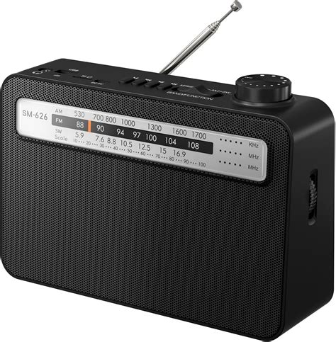 Portable AM FM SW Radio With Bluetooth AC Plug In USB C D Battery Operated Or Build In