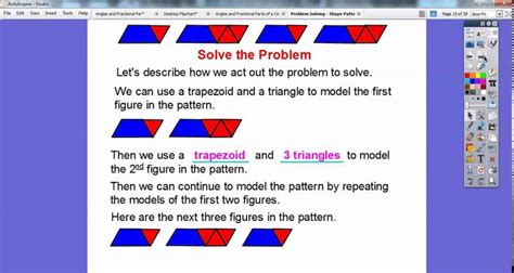 Problem Solving Shape Patterns Lesson 10 7 Problem Solving Solving Lesson