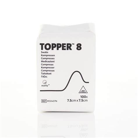Jandj Topper U S Gauze Swabs 7 5 X 7 5cm 4ply Pack Of 100 Medisave Uk