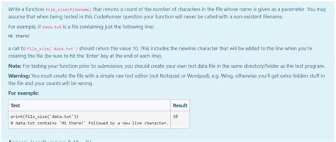 solved write a function file size filename that returns a