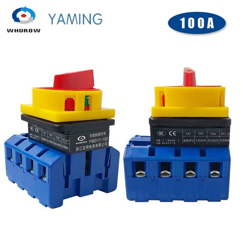 Switch Principal Selector 100a 4p Interruptor Rotativo Trifasico