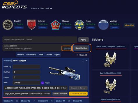 CS2 Skin Inspect Server How To Inspect CS2 Skins Online Profilerr