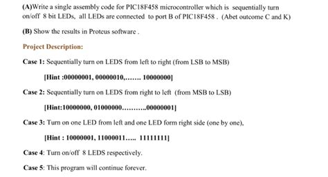 solved a write a single assembly code for pic18f458