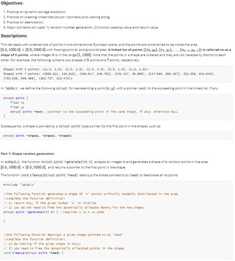 solved objectives 1 practice on dynamic storage