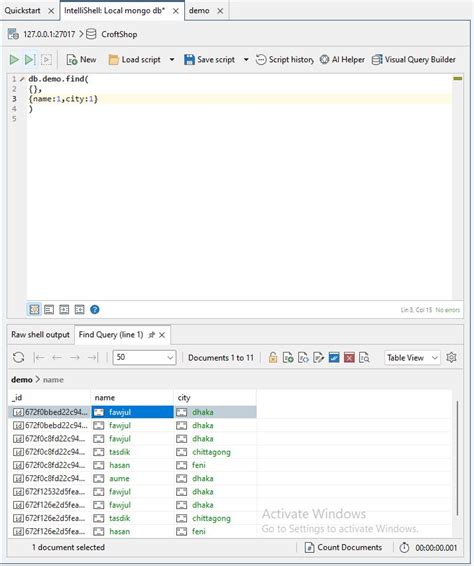 Md Fawjul Azim On Linkedin Mongodb Query Writingprojection Query
