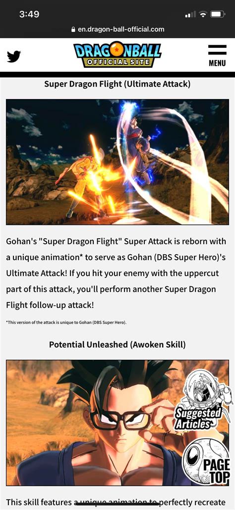 Dbs Super Hero Gohan Is A Complete Reskin All His Attacks Are Reused His Other Ult Is Super