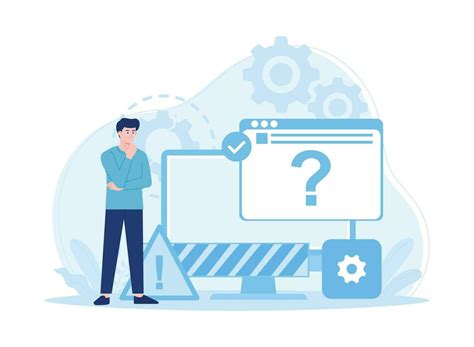 Computer Damage Problems Concept Flat Illustration 36260716 Vector Art