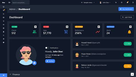 Admin One Vuejs 3 Tailwind Dashboard Template With Dark Mode Justboilme