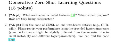 Solved Generative Zero Shot Learning Questions 15