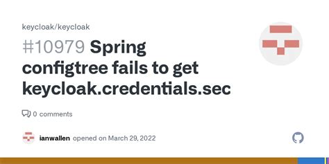 Cret · Issue 10979 · Keycloakkeycloak