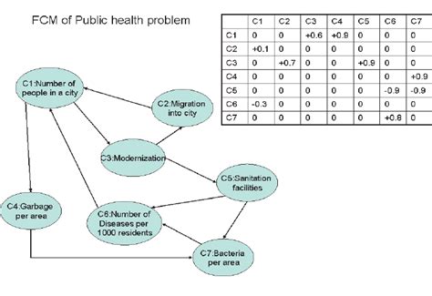 Example Of Fcm Model Of The Public Health System A Fcm Graph And Download Scientific