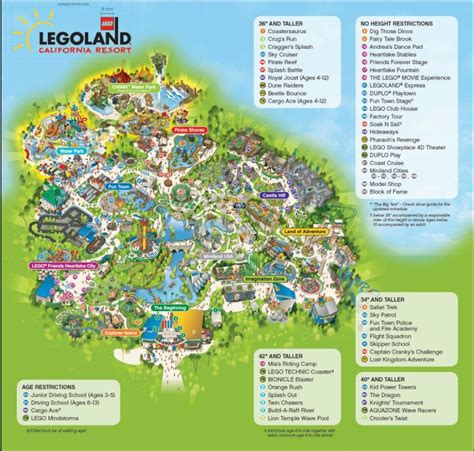 Printable Map Of Legoland California