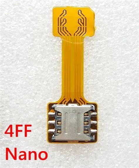 Double Dual Sim Card Extension Adapter Converter To Ff Nano Ff Micro Ff Standard Sim Card