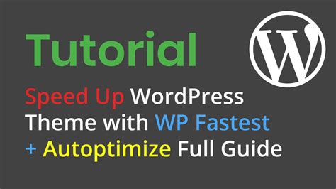 Speed Up Wordpress Theme With Wp Fastest And Autoptimize Full Guide Thembay Premium