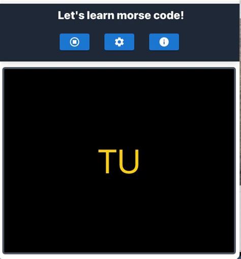 andré s “let s learn morse code” online practice tool q r p e r