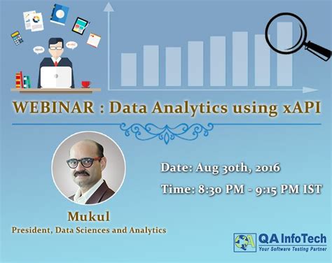 webinar on data analytics using xapi on aug 30th at 8 30 pm ist xapi