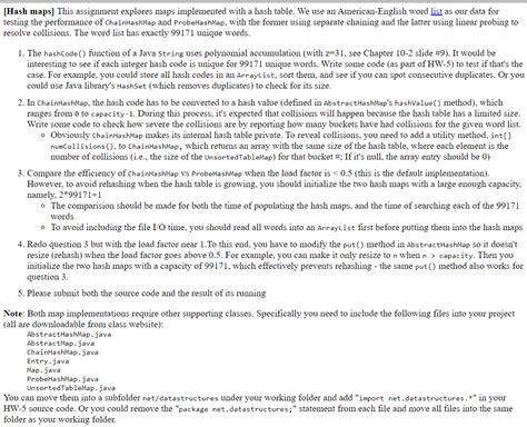 Hash Maps This Assignment Explores Maps Implemented