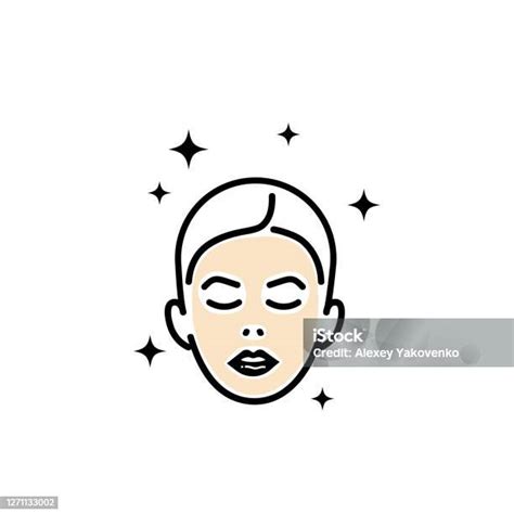 얼굴 마스크 시트 아이콘 스킨 케어 컨셉 격리된 흰색 배경의 벡터입니다 Eps 10 마스크 팩에 대한 스톡 벡터 아트 및 기타