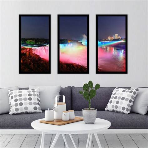 Niagara Falls Framed Plexiglass Wall Art Set Of 3 Bed Bath And Beyond 12923725