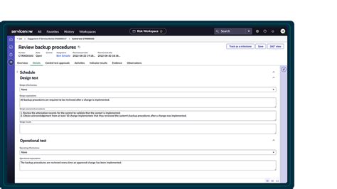 Operational Risk Management Servicenow