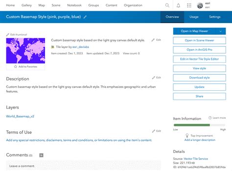 Custom Basemap Styles Documentation Esri Developer