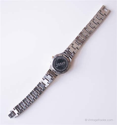 Vintage Fossil Solid Stainless Steel Watch For Women Two Tone Watch Vintage Radar