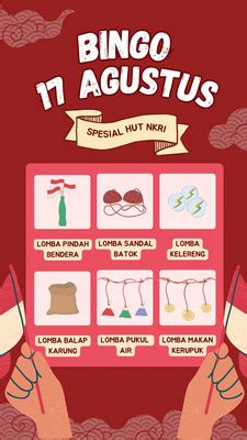 Halaman Gratis Desain Contoh Lomba Agustus Canva