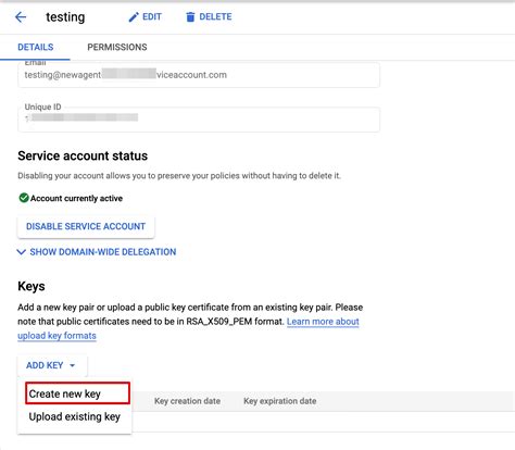 How To Get The Json Key File From Dialogflow