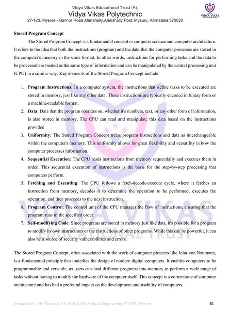 Fundamentals Of Computer 20cs11t Chapter 4pdf