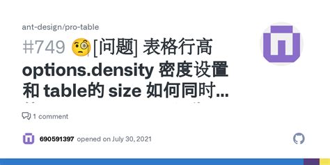 🧐 问题 表格行高 Optionsdensity 密度设置 和 Table的 Size 如何同时使用，defaultsize的作用