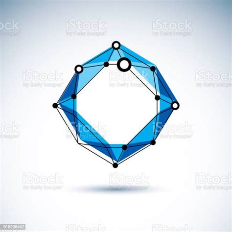 혁신 기술 기호입니다 추상적인 벡터 3d 형상 낮은 폴 리 개체 디지털 과학 테마 그림 0명에 대한 스톡 벡터 아트 및 기타 이미지 Istock