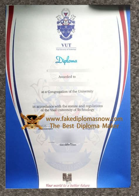 Get A Vut Diploma Buy A Vaal University Of Technology Degree