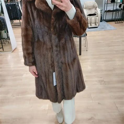 Coat 밍크코트밍크베스트사가밍크롱코트모피 On Bunjang Global Site