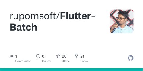 GitHub Rupomsoft Flutter Batch