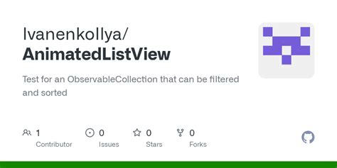 Github Ivanenkoilyaanimatedlistview Test For An