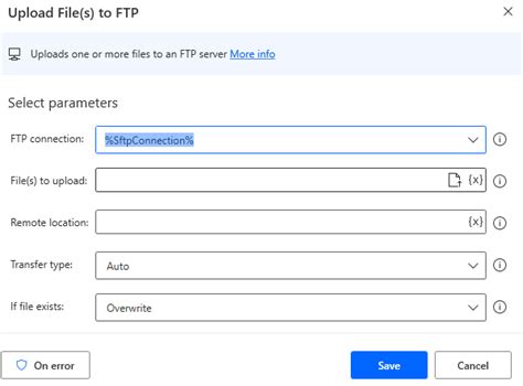 Upload Files To Ftppower Automate Desktop Action Kaizenpersonal Computer Work