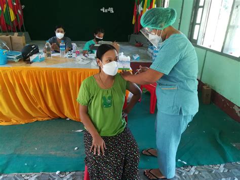 ကျိန္တလီမြို့၌ အသက် ၅၅ နှစ်အထက်ပြည်သူများအား ကိုဗစ် ၁၉ရောဂါကာကွယ်ဆေး ဒုတိယ အကြိမ် ဒုတိယနေ့ဆက်လက