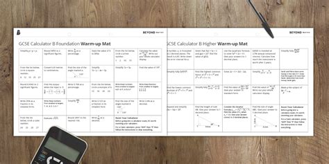 👉 Gcse Maths Warm Up Foundation And Higher Calculator B