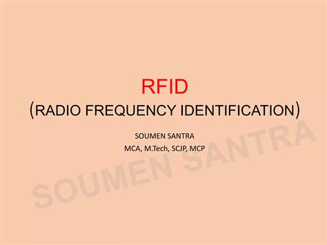 Rfid Radio Frequency Identification Pptx
