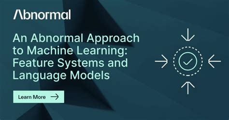 Chris C On Linkedin An Abnormal Approach To Machine Learning Feature Systems And