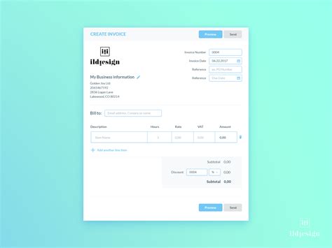Invoice Generator Ui Design By Ildiko Gaspar On Dribbble