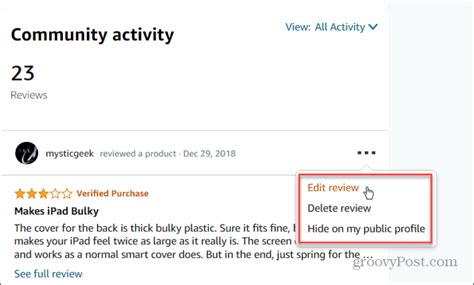 How To View Edit And Delete Amazon Reviews