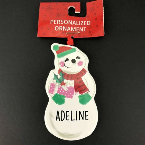 Ganz Personalized Snowman Ornament Ceramic And 25 Similar Items