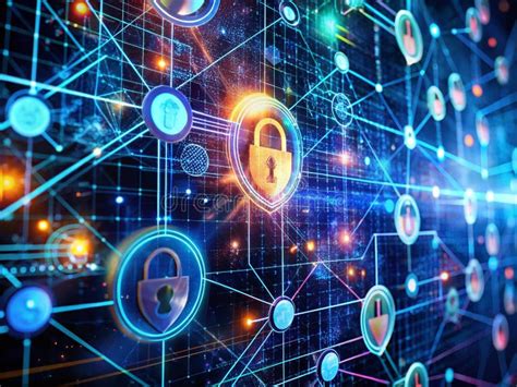 Protecting The Digital Frontier A Futuristic Network Security Interface