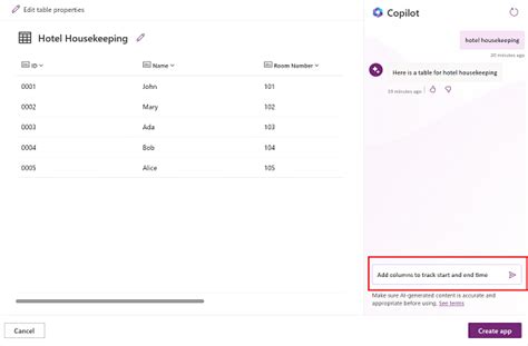 通过对话构建应用 Power Apps Microsoft Learn