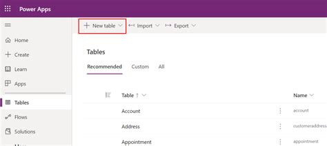 create dataverse virtual table from sql in azure power platform