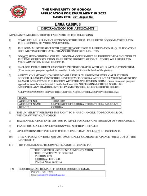 Fillable Online Application Forms For 2022 Uog Suggested Addresses For Fax Email Print