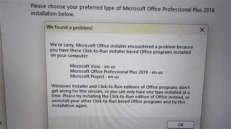 Were Sorrymicrosoft Office Installer Encountered A Problem Because