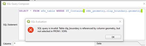Postgis Clip Wfs Layer With Qgis On Import Geographic Information